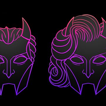 "Nameless Ghoul Masks Colorful - The Band Ghost" Sticker for Sale by ...