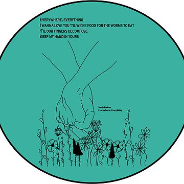 "Everywhere, Everything Noah Kahan Sticker" Sticker for Sale by ...