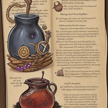 "Elixir Vintage Patent Recipe Sheet Grimoire" Poster for Sale by ...