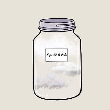 "A jar full of clouds" Sticker for Sale by Myepicass | Redbubble