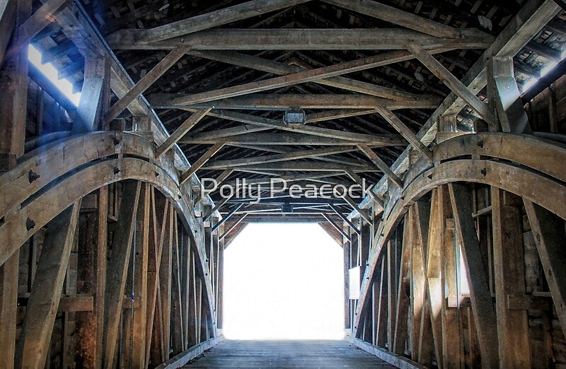 "Gibson's Covered Bridge in Downingtown, PA" by Polly Peacock | Redbubble