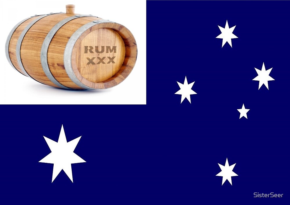 "Rum Rebellion Day Flag" by SisterSeer | Redbubble