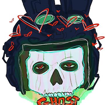 "Simon Ghost Riley " Sticker for Sale by kakooli | Redbubble