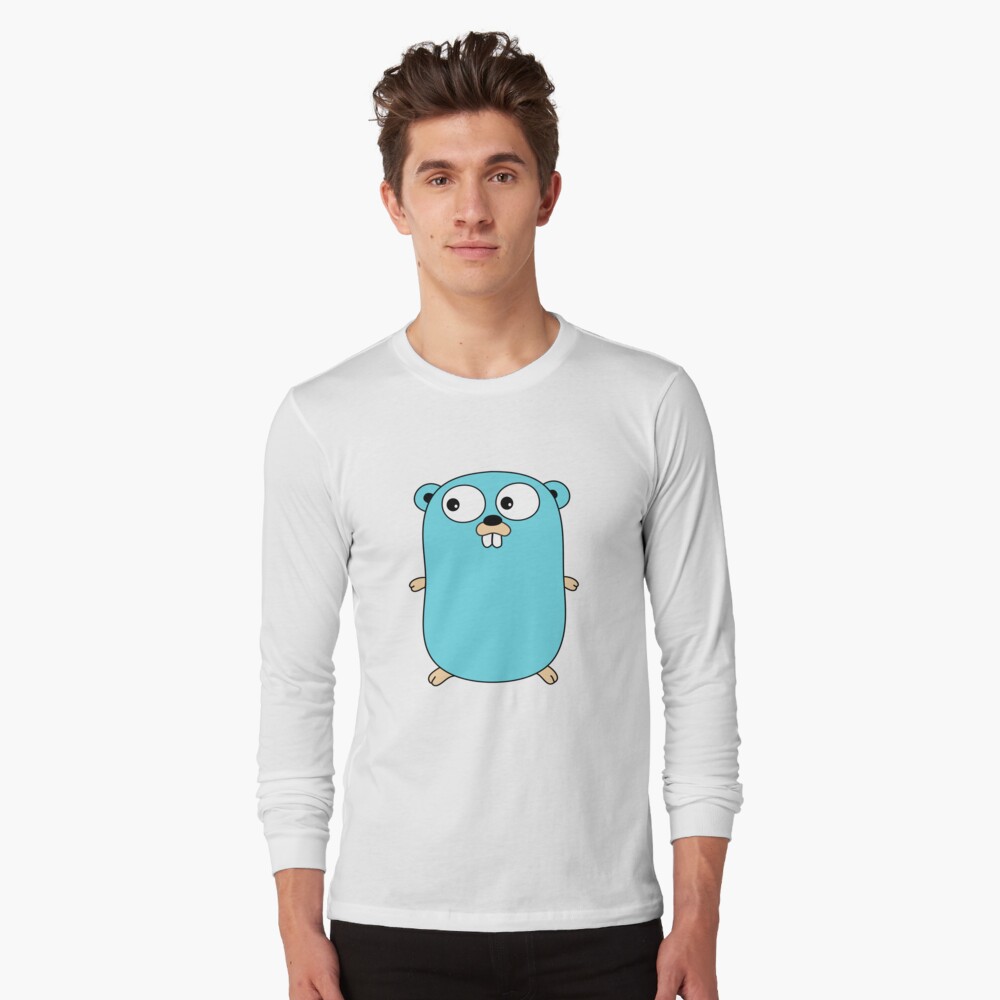 "Go Golang Blue Logo Mascot Gopher T-Shirt " T-shirt by rainwater11 ...
