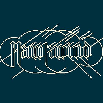 "Hawkwind Logo " Sticker for Sale by Kiasuchiku | Redbubble