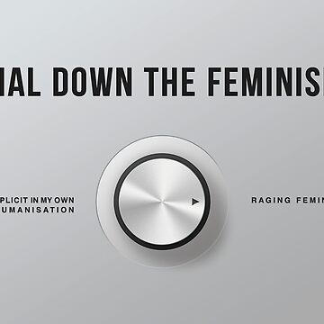 "Dial Down the Feminism (English)" Postcard for Sale by Alex Bertulis ...