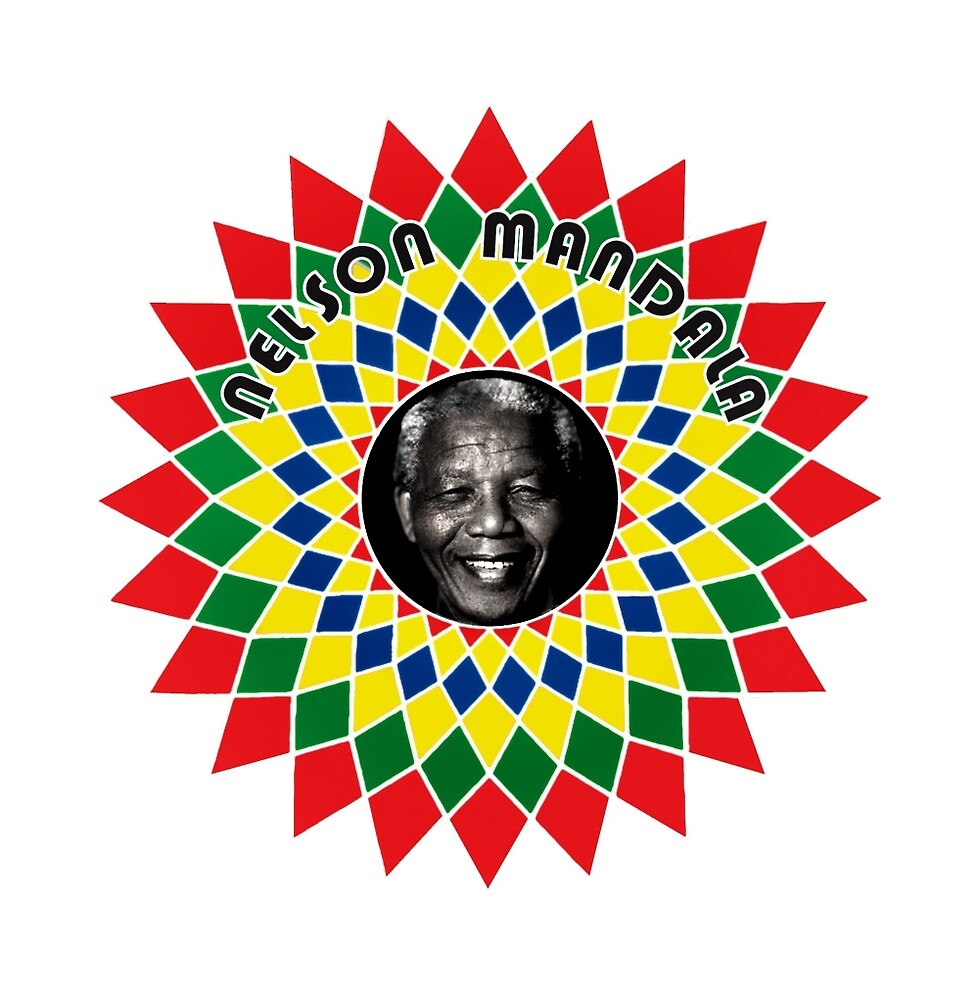 "Nelson Mandala" by Bruce Watson | Redbubble
