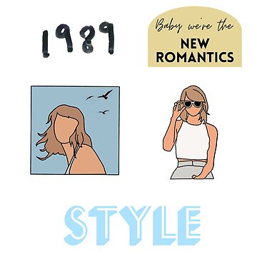 "Taylor Swift 1989 Stickers" Sticker for Sale by Erin Jackman | Redbubble