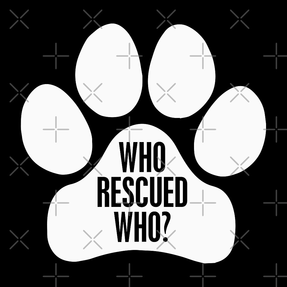 "Who Rescued Who" by DJBALOGH | Redbubble