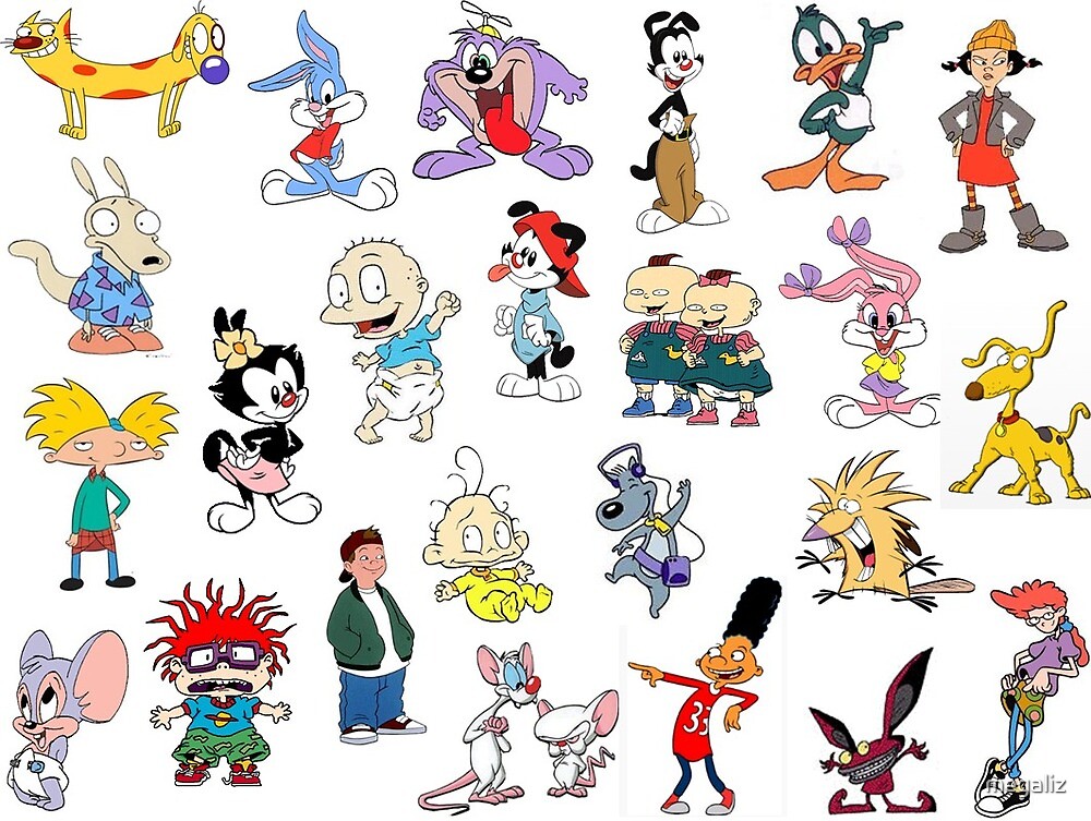  90s Cartoon Characters By Megaliz Redbubble
