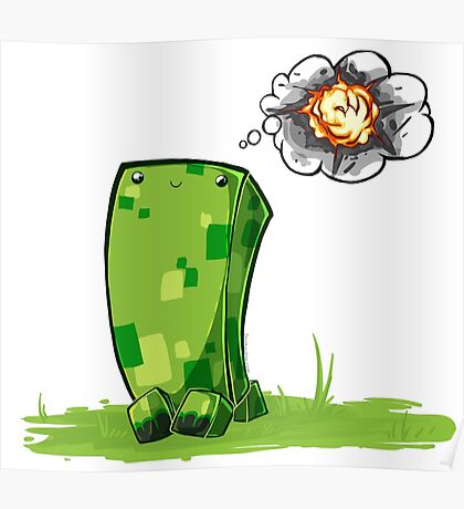 Creeper Minecraft: Posters | Redbubble