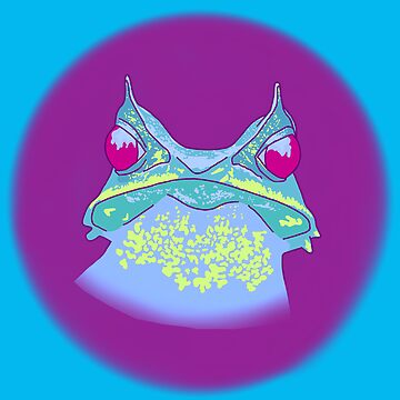 "Acid-washed Judgmental Toad" Sticker for Sale by MalevolentMagpi ...