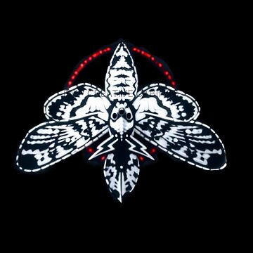 "The fiend moth." Sticker for Sale by smpawar | Redbubble