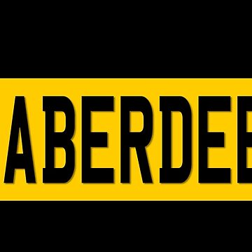 "Aberdeen SCO Scotland License Plate" Sticker for Sale by ...