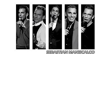 "Sebastian Maniscalco Black and White " Essential T-Shirt for Sale by ...