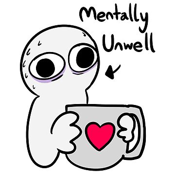 "Mentally Unwell Skrunt" Sticker for Sale by ArtOfJONAHHH | Redbubble