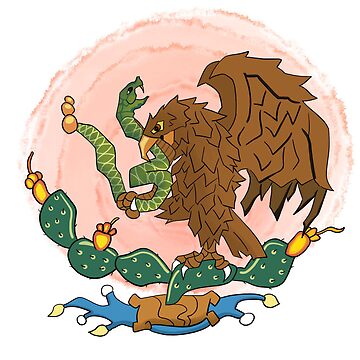 "mexican national coat of arms" Sticker by alx-san | Redbubble