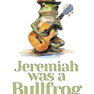 "Jeremiah Was a Bullfrog: A Classic Rock Nostalgia Trip" Sticker for ...