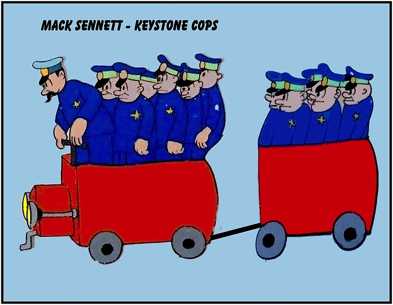 "KEYSTONE COPS : Vintage Mack Sennett Movie Cell Print" by posterbobs ...