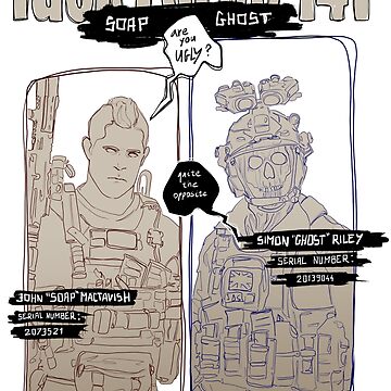 "Simon Ghost Riley and John Soap MacTavish" Essential T-Shirt for Sale ...