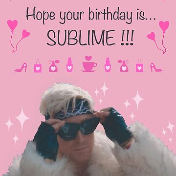 "Patriarchy Ken Barbie Sublime Birthday Card" Greeting Card for Sale by ...