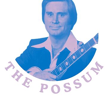 "George Jones The Possum" Sticker for Sale by TwangBangBtq | Redbubble