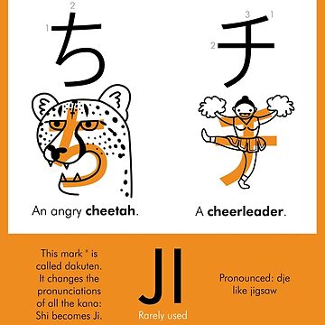 "Learning Hiragana & Katakana - Chi & Ji" Poster for Sale by An Nuttin ...