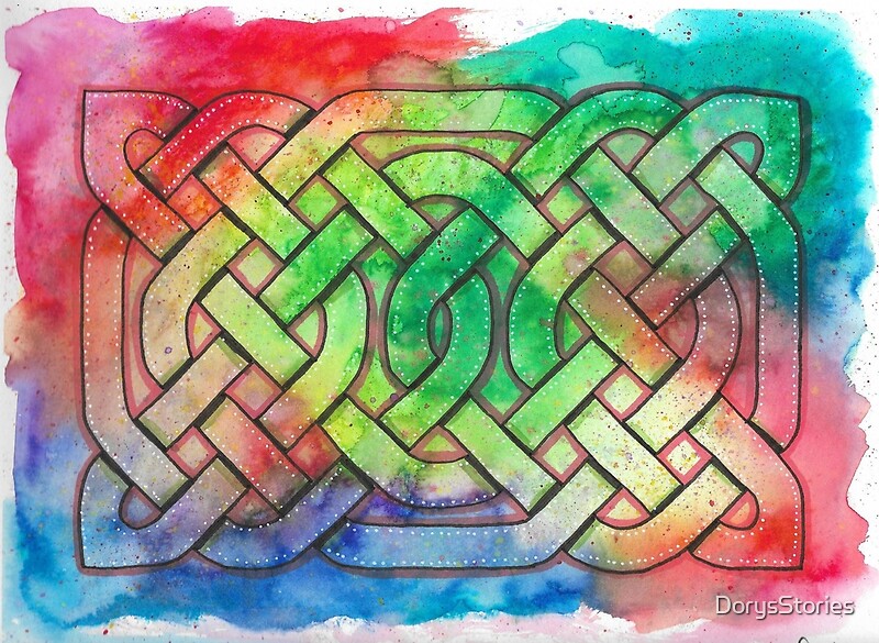 "Rainbow Celtic Knot" by DorysStories | Redbubble