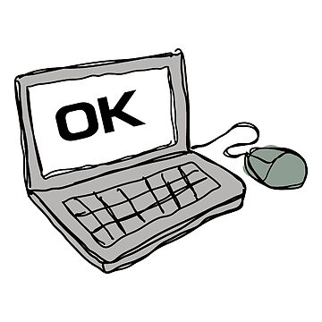 "OK COMPUTER" Sticker for Sale by Wicked Creationz | Redbubble