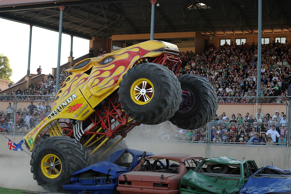 "Monster trucks, Outback Thunda , Adelaide 2009" by Ralph Meznar ...