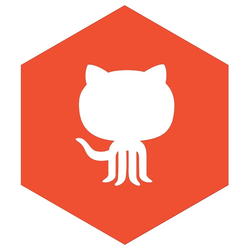 "Git White Hexagon" by BeardWizard | Redbubble