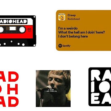 "radiohead pack" Sticker for Sale by nazl1b | Redbubble