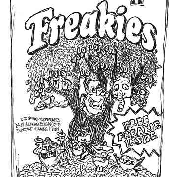 "Freakies " Sticker for Sale by lboylecrompton | Redbubble