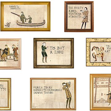 " Medieval Taskmaster | Taskmaster UK" Sticker for Sale by Hell0Potato ...