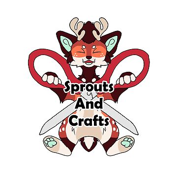 "Sprouts and Crafts" Sticker for Sale by PumpkinSprouty | Redbubble