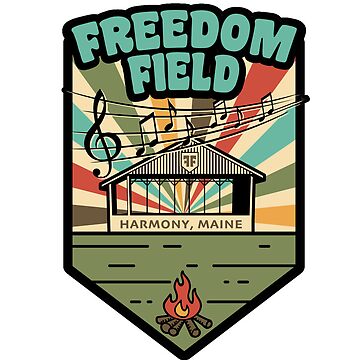 "Freedom Field Logo" Sticker for Sale by freedominmaine | Redbubble