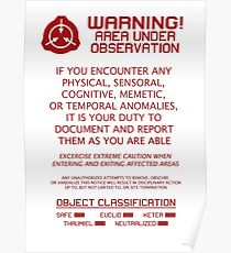 Scp Posters | Redbubble