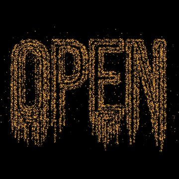 "Open Typography" Sticker for Sale by franceschib | Redbubble