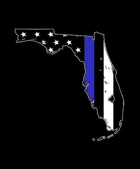Florida Thin Blue Line Wallpaper