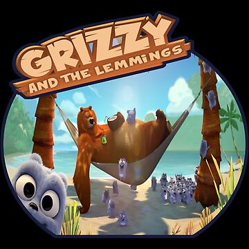 "grizzy and the lemmings " Sticker for Sale by hadley-gilbert | Redbubble