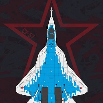 "Sukhoi Su-57 Felon" Sticker for Sale by FAawRay | Redbubble