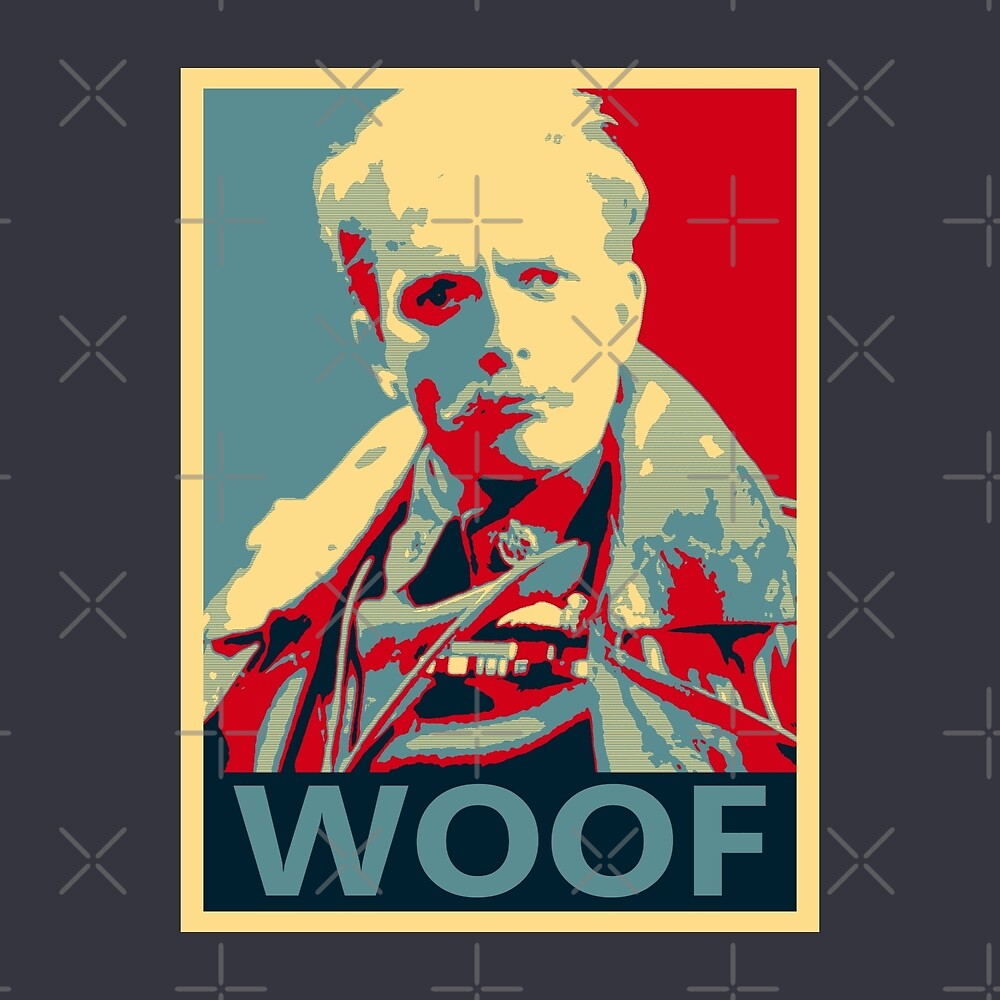 "Lord Flashheart 'Woof' Design" by David Speed | Redbubble