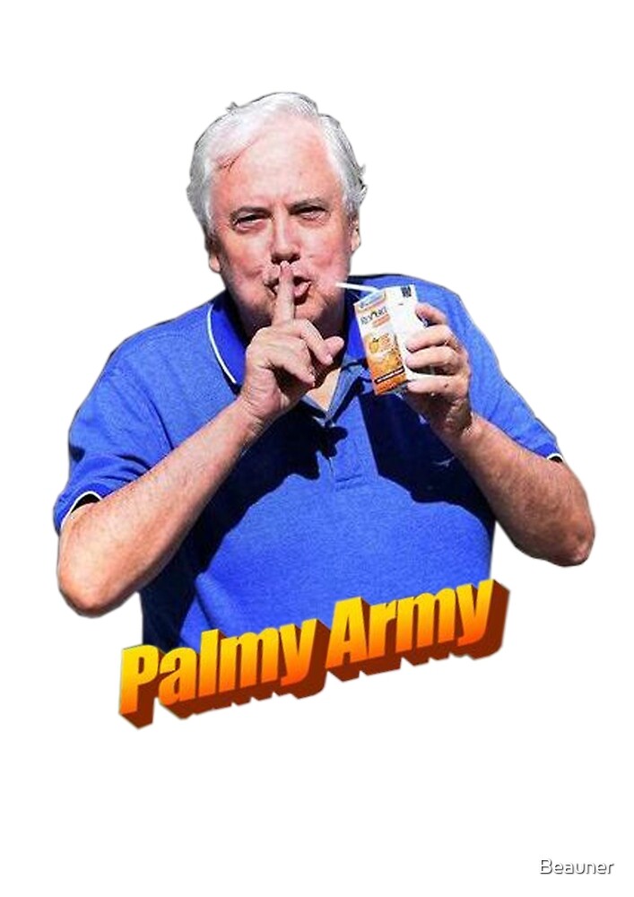 "[palmy army] Ol' mate shushing" by Beauner | Redbubble