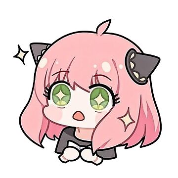 "Anya spy Family chibi sticker" Sticker for Sale by Evie Haddington ...