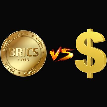 "Brics vs dollar " Sticker for Sale by Zanglechan | Redbubble
