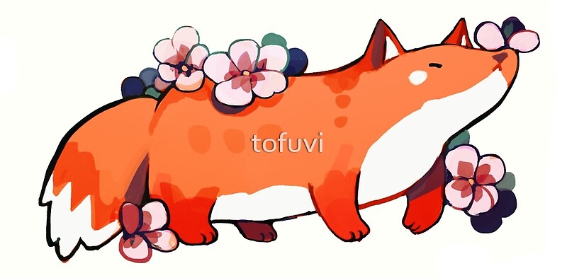 "mochi fox." by tofuvi | Redbubble