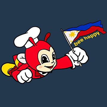 "JOLLIBEE BEE HAPPY PHILIPPINE FLAG STICKER" Cap for Sale by aydapadi ...
