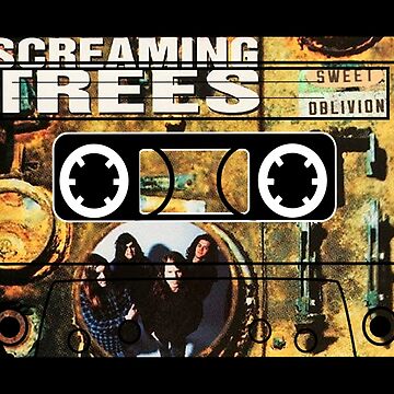 "SCREAMING TREES CASSETTE" Sticker by FULLERFACTORY | Redbubble