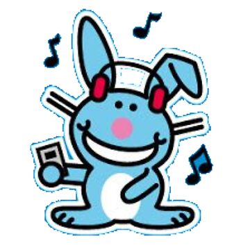 "Y2k Happy Bunny jammin' out" Sticker for Sale by -y2k- | Redbubble