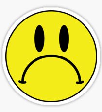Frowny Face Stickers | Redbubble